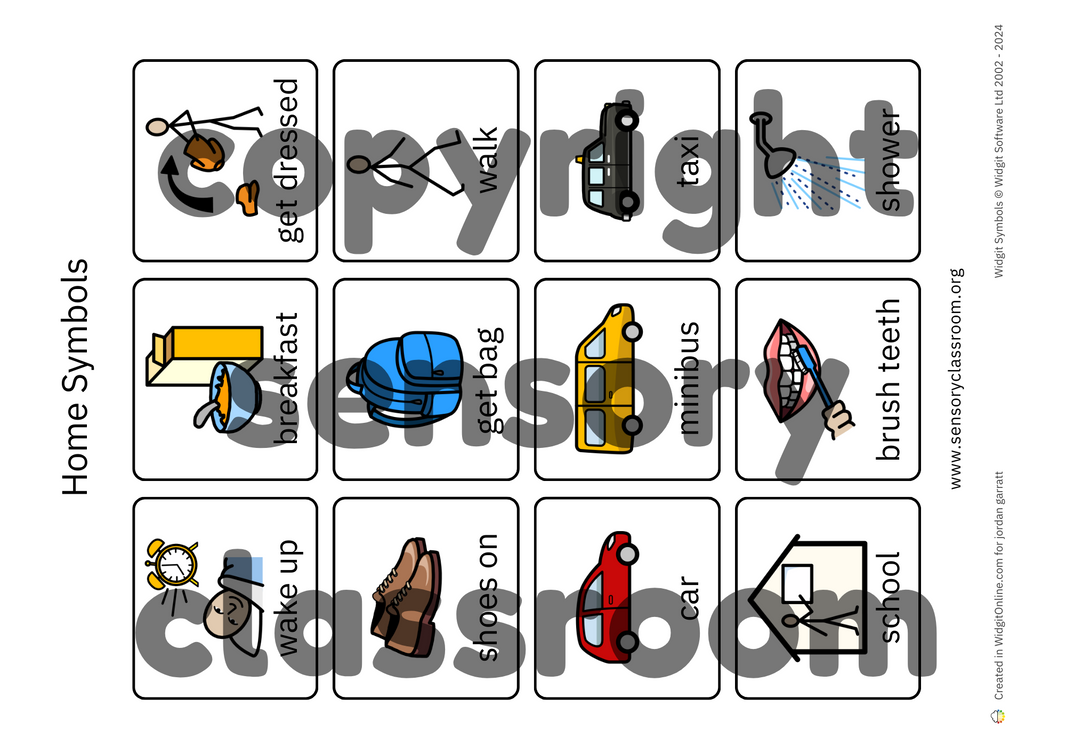 Symbols – Sensory Classroom