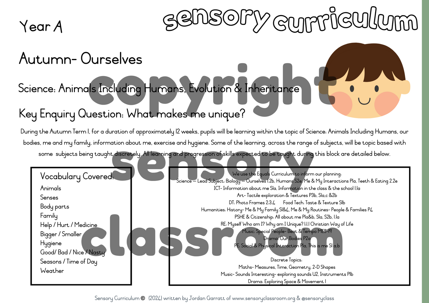 FULL Sensory Curriculum – Sensory Classroom Ltd