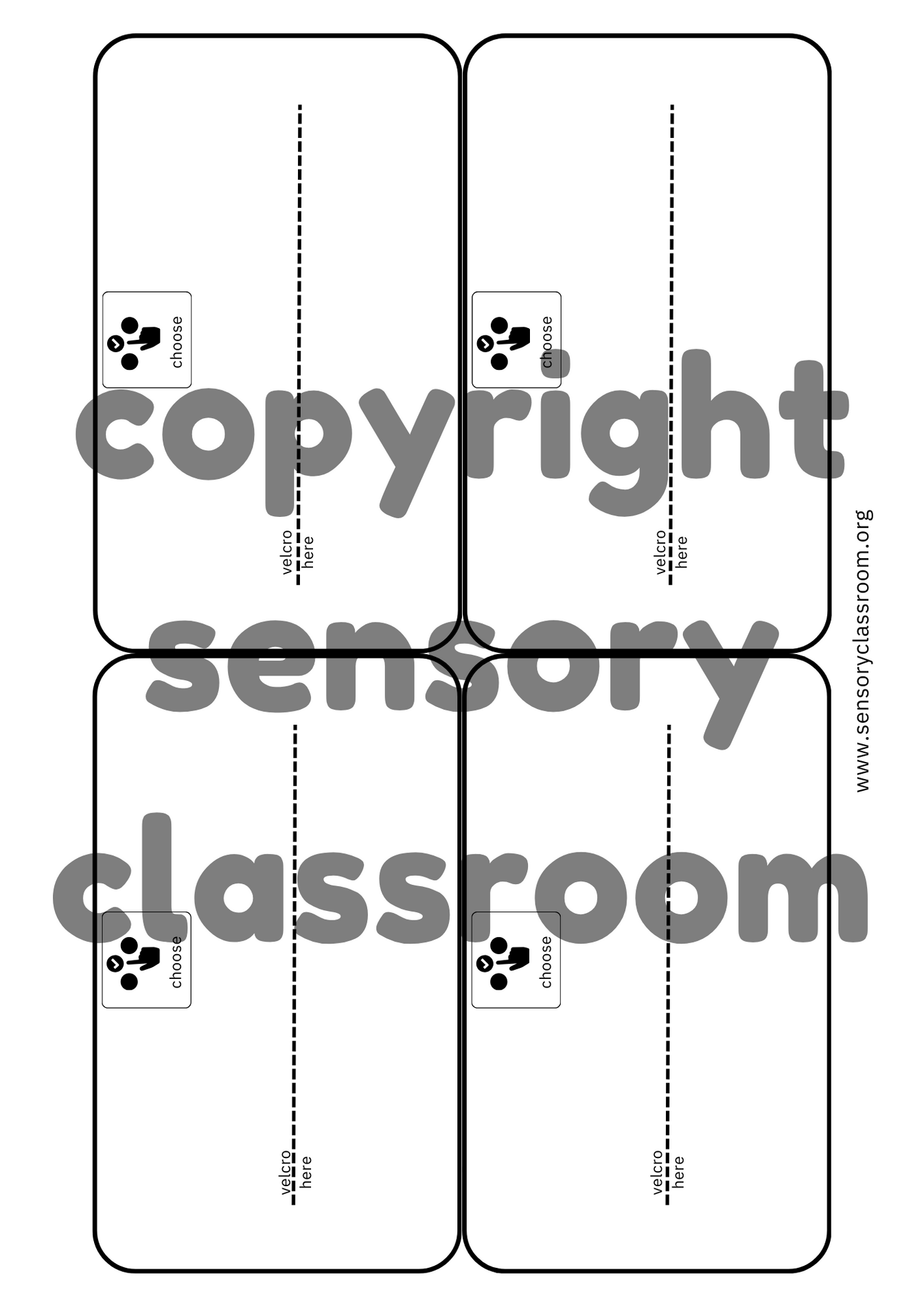 Choice Boards – Sensory Classroom Ltd