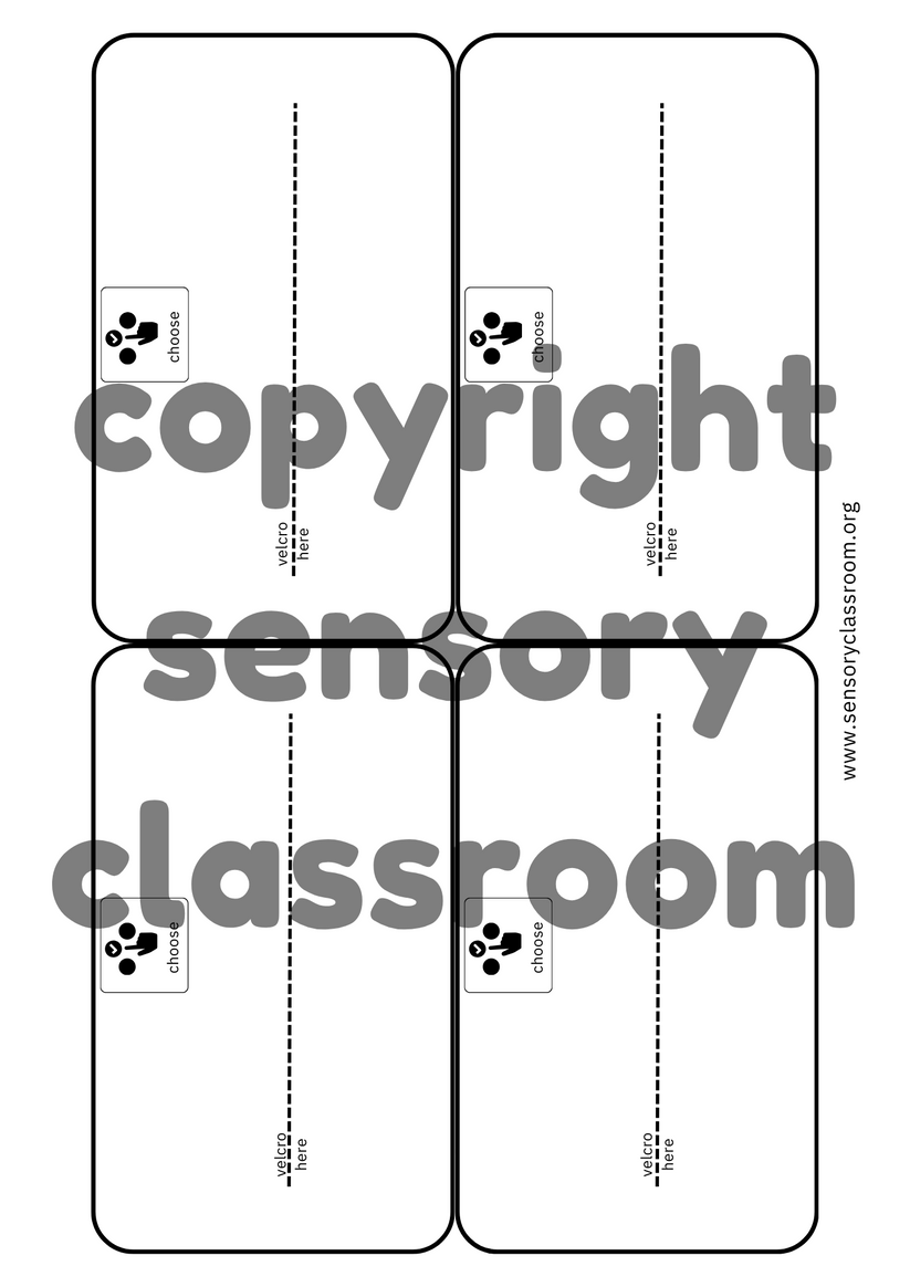 Choice Boards – Sensory Classroom