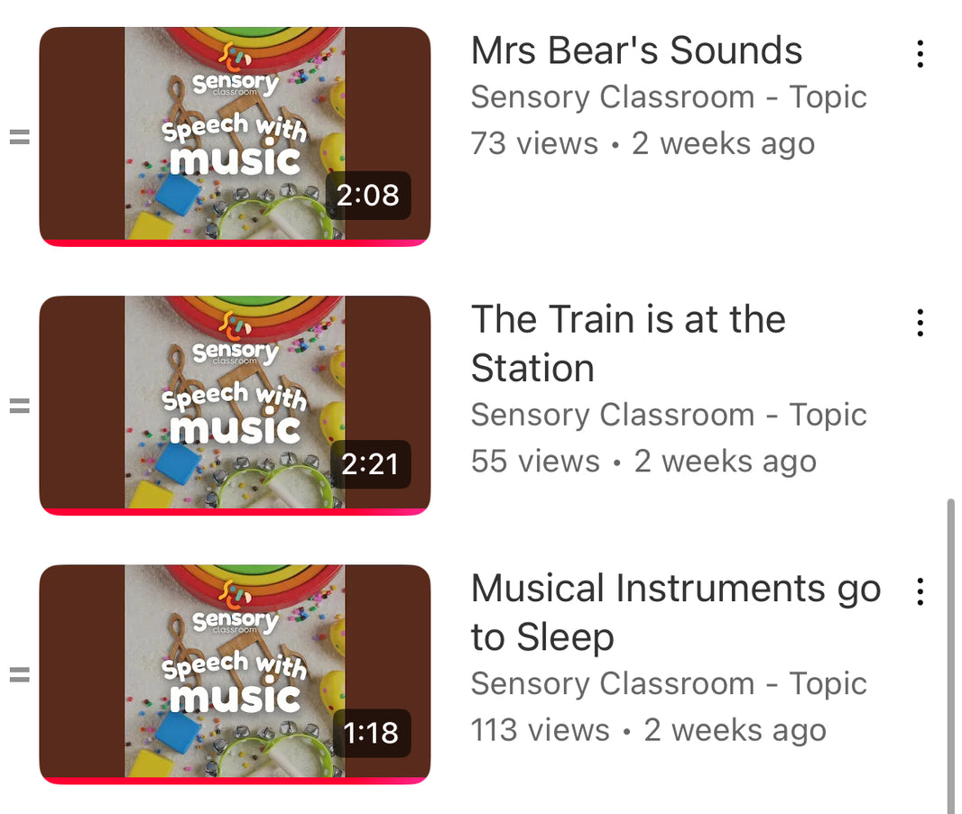 Music – Sensory Classroom