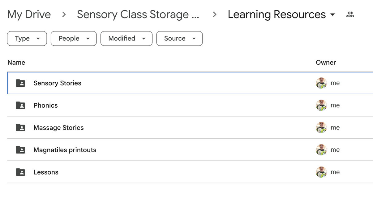 My Storage Drive – Sensory Classroom Ltd