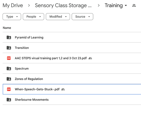 My Storage Drive – Sensory Classroom Ltd