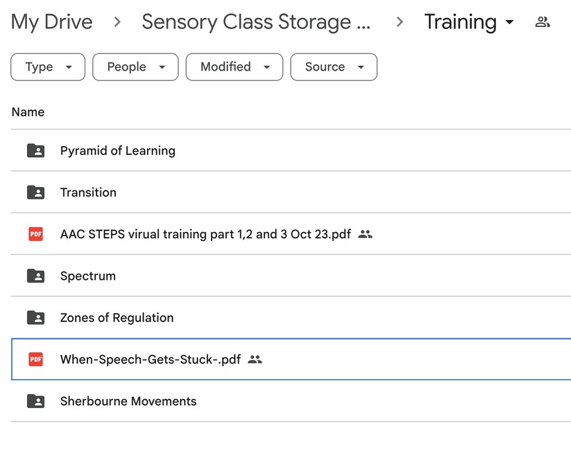 My Storage Drive – Sensory Classroom Ltd